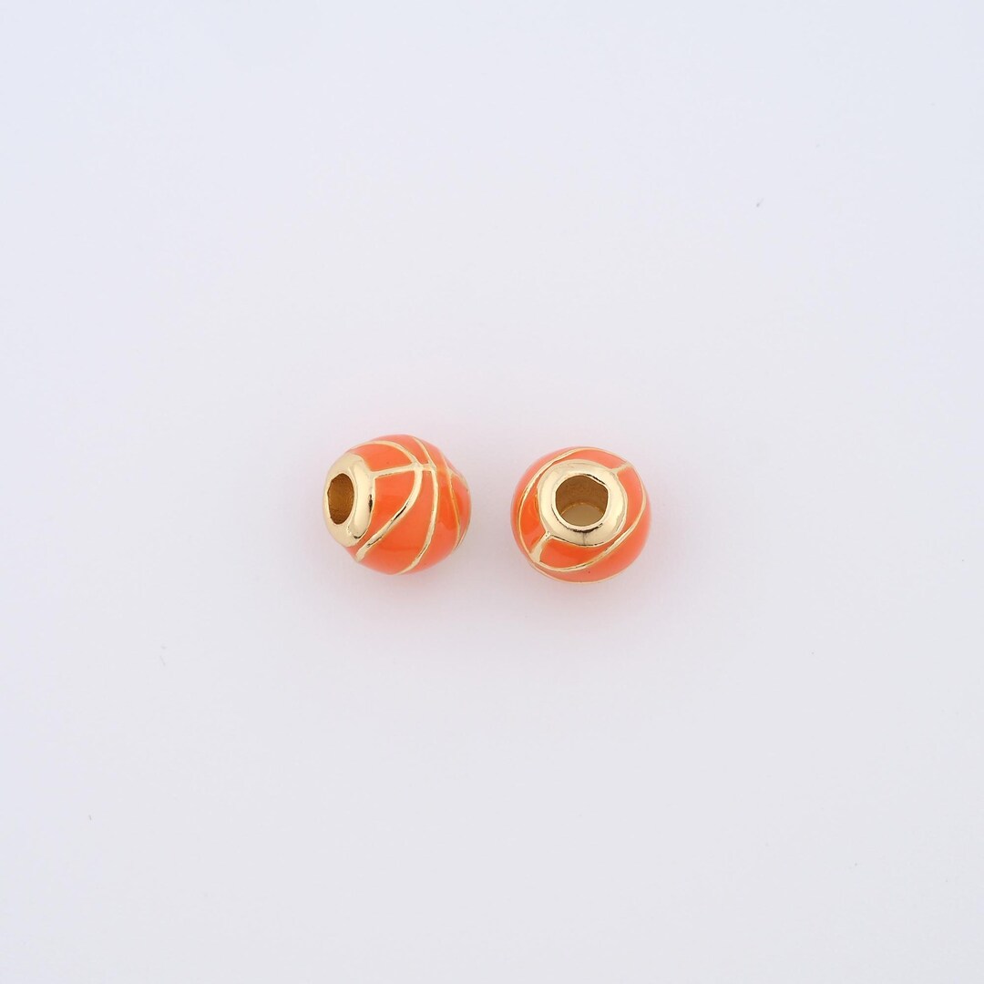 18K Gold Filled Basketball Beads,basketball Beads for DIY Jewelry ...