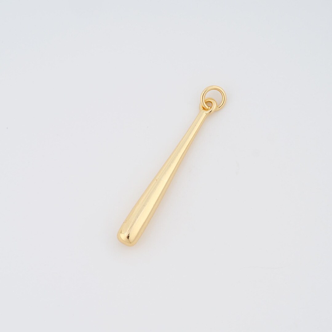 18K Gold Filled Baseball Bat Charms,baseball Bat Pendant for DIY ...