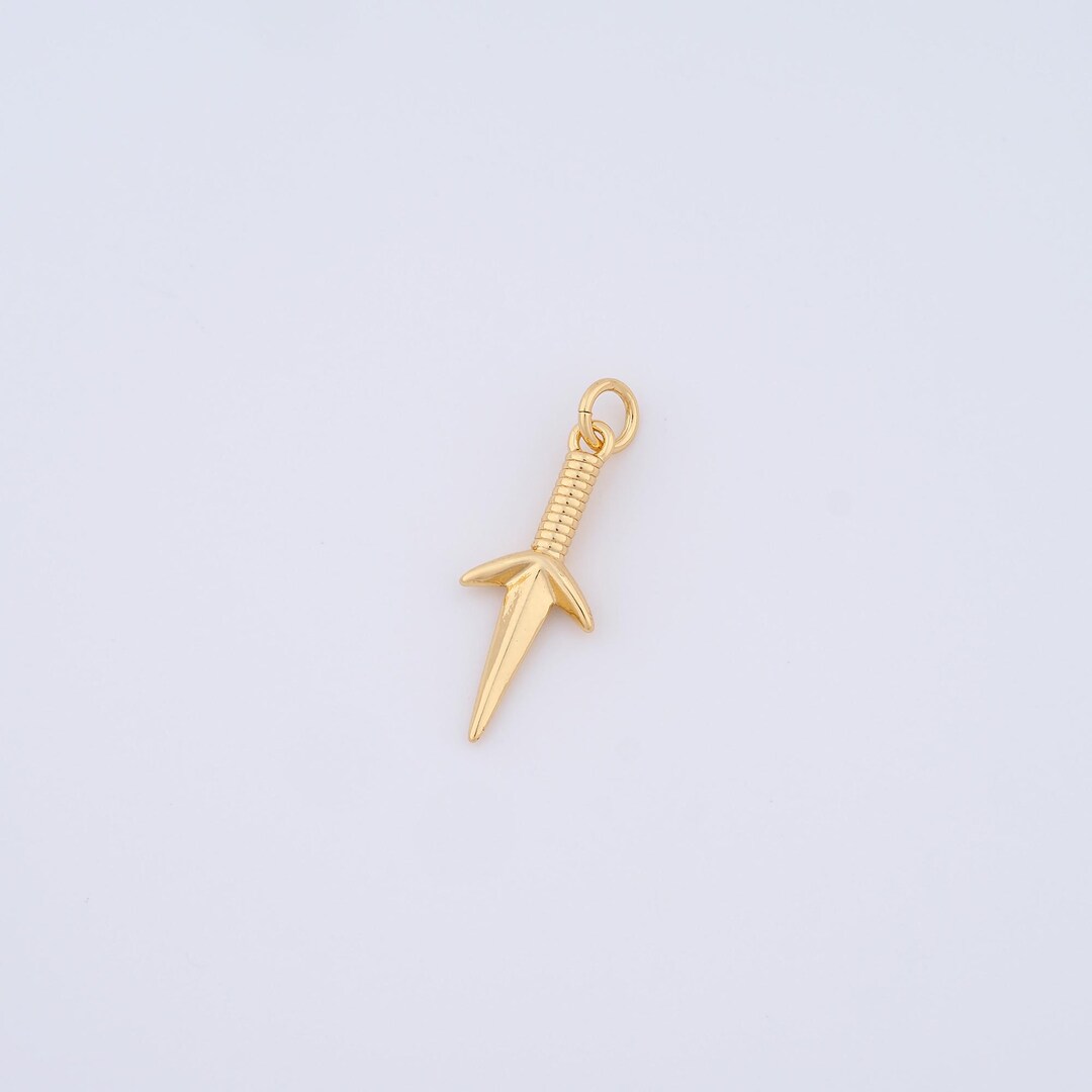 18K Gold Filled Weapon Charms,dagger Pendant for DIY Jewelry Making ...