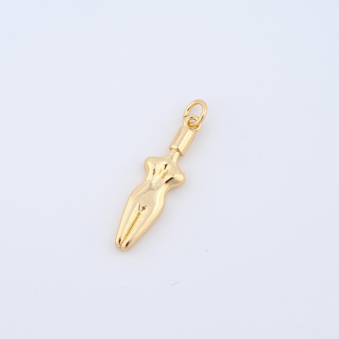 18K Gold Filled Human Body Charms,human Body Pendant for DIY Jewelry ...