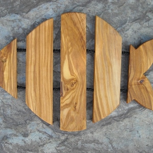 Trivet Olive Wood Fish Wooden Coaster Flounder Maritime Alentejoazul ...