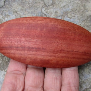 Barrette Extra Large Red Eucalyptus Wood Thick Hair Clip Slide Wooden ...