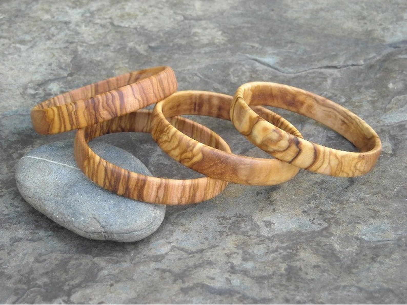 Bangle Olive Wood Bracelet Wooden Jewelry Alentejoazul ,olive Tree ...