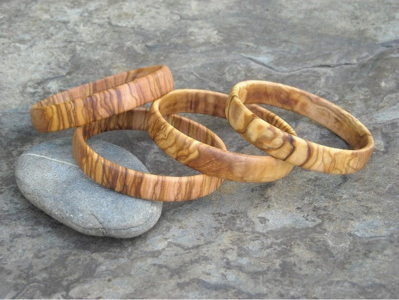 Bangle Olive Wood Bracelet Wooden Jewelry Alentejoazul ,olive Tree ...