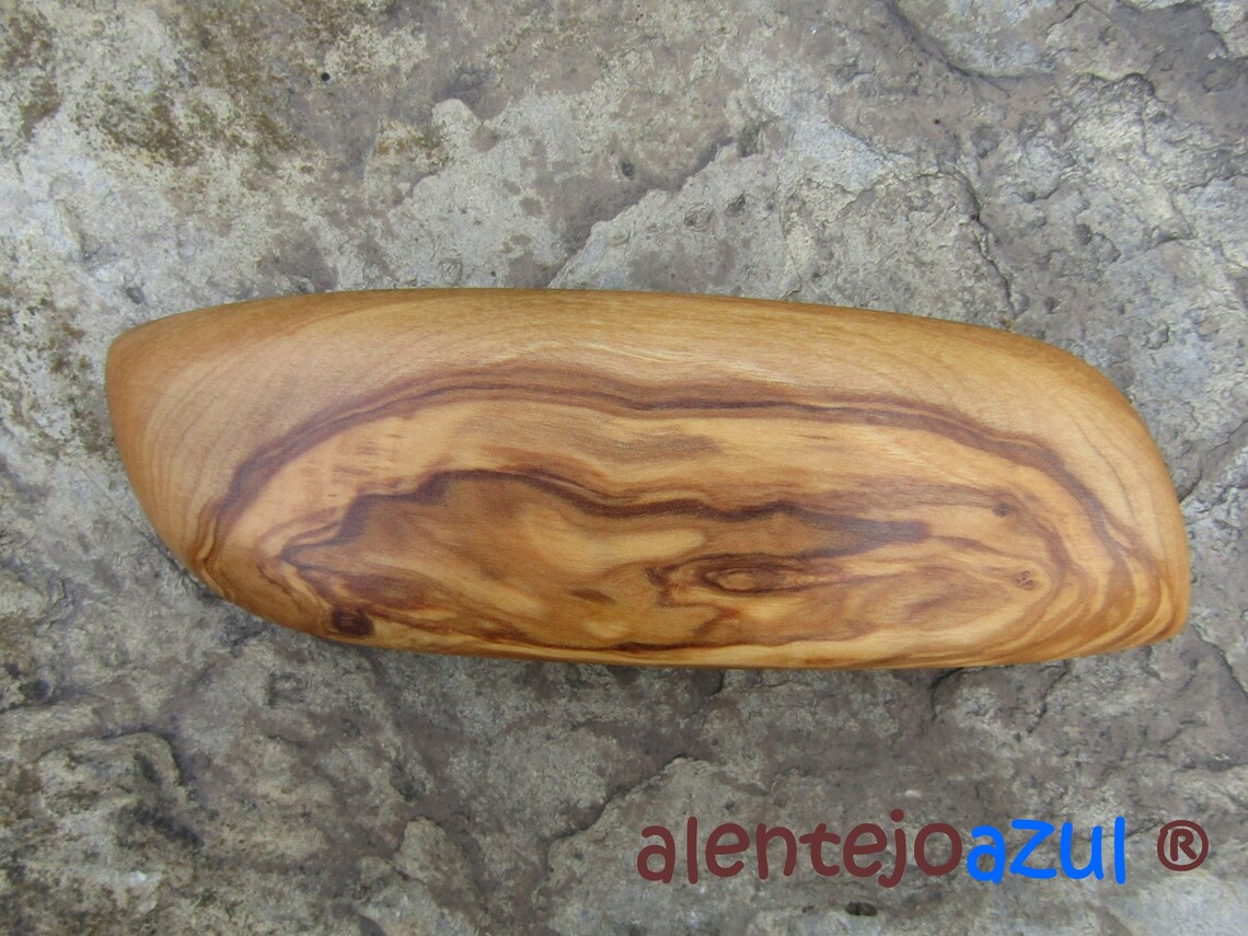 Barrette Olive Wood Large Hair Clipper Hair Slide Clip Wooden ...