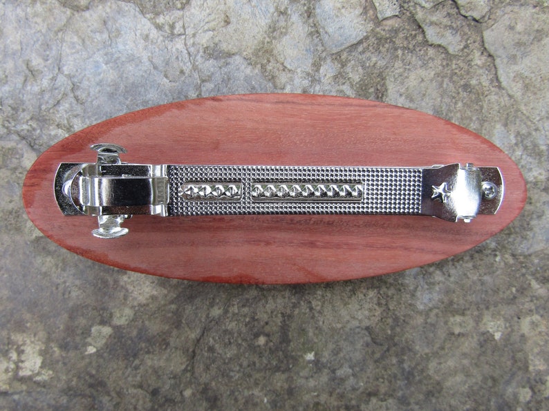 Barrette Extra Large Red Eucalyptus Wood Thick Hair Clip Slide - Etsy