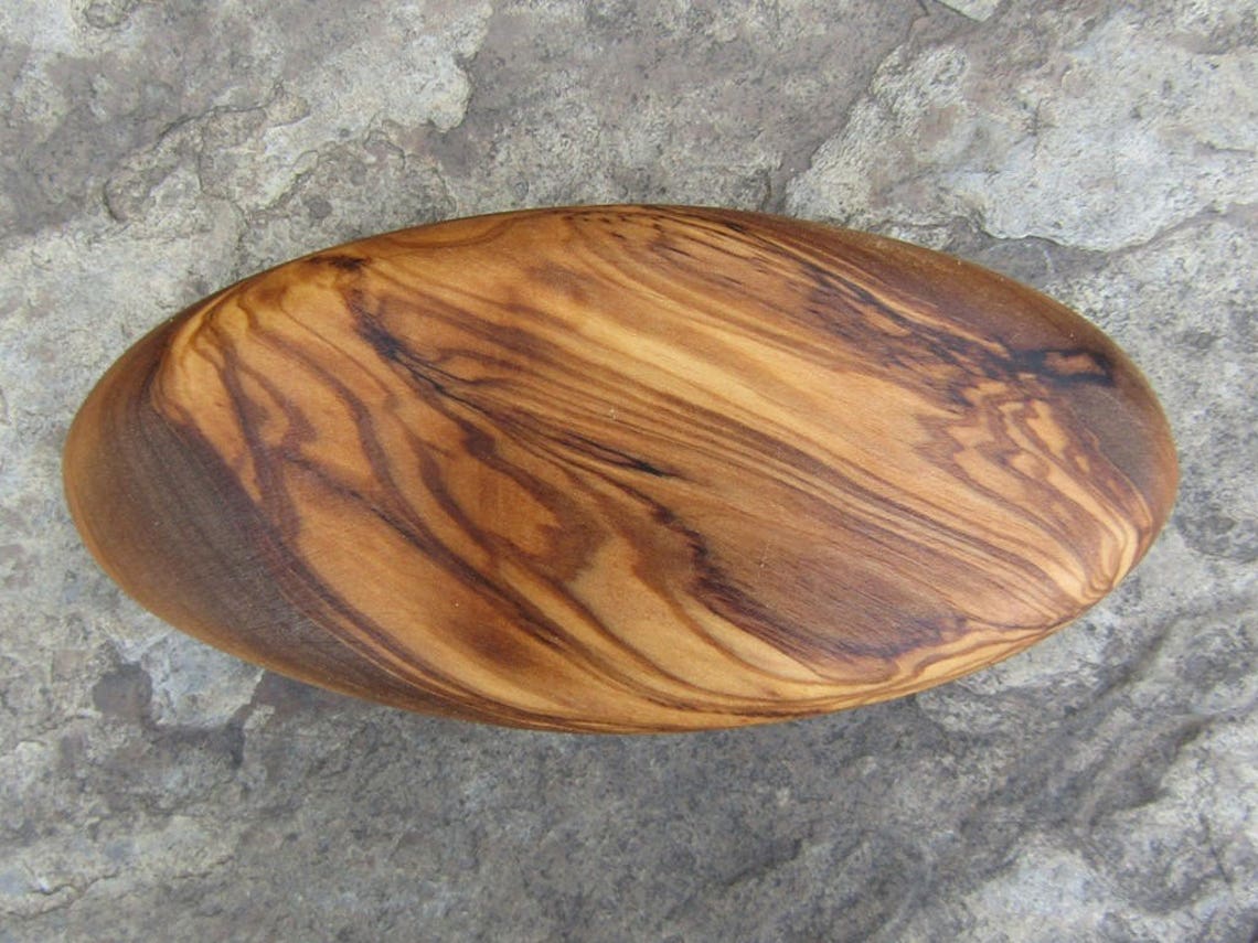 Barrette Olive Wood Hairpin Extra Large Hair Clip Clipper | Etsy