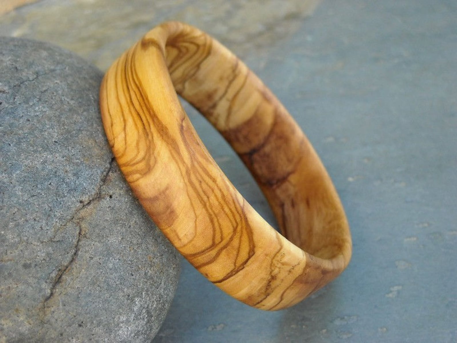 Bangle Olive Wood Bracelet Wooden Jewelry Alentejoazul ,olive Tree ...