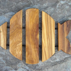 Trivet Olive Wood Fish Wooden Coaster Flounder Maritime Alentejoazul ...