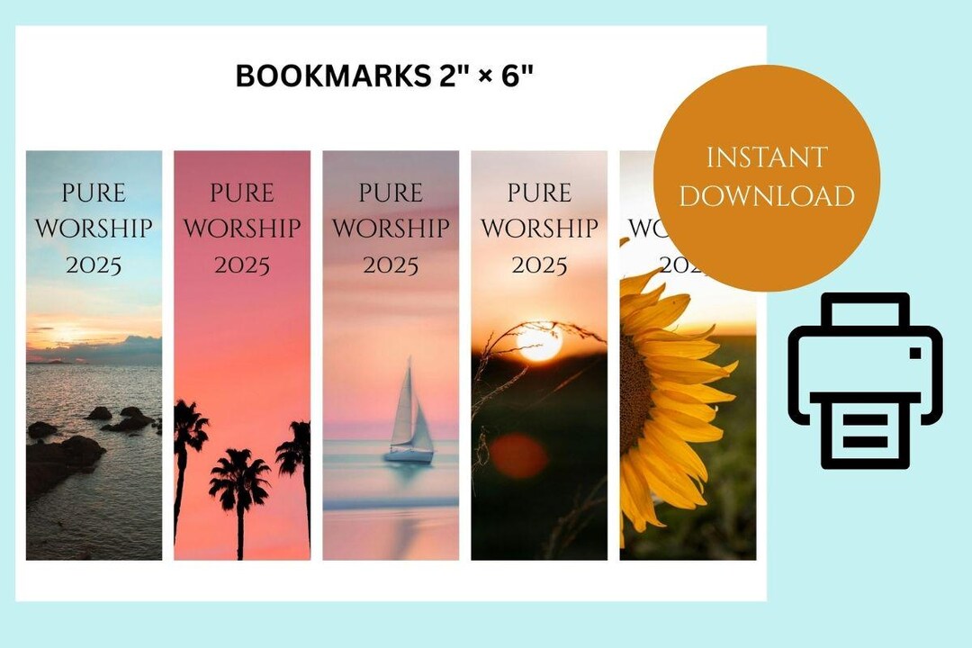 Pure Worship 2025 Convention Bookmarks - Etsy