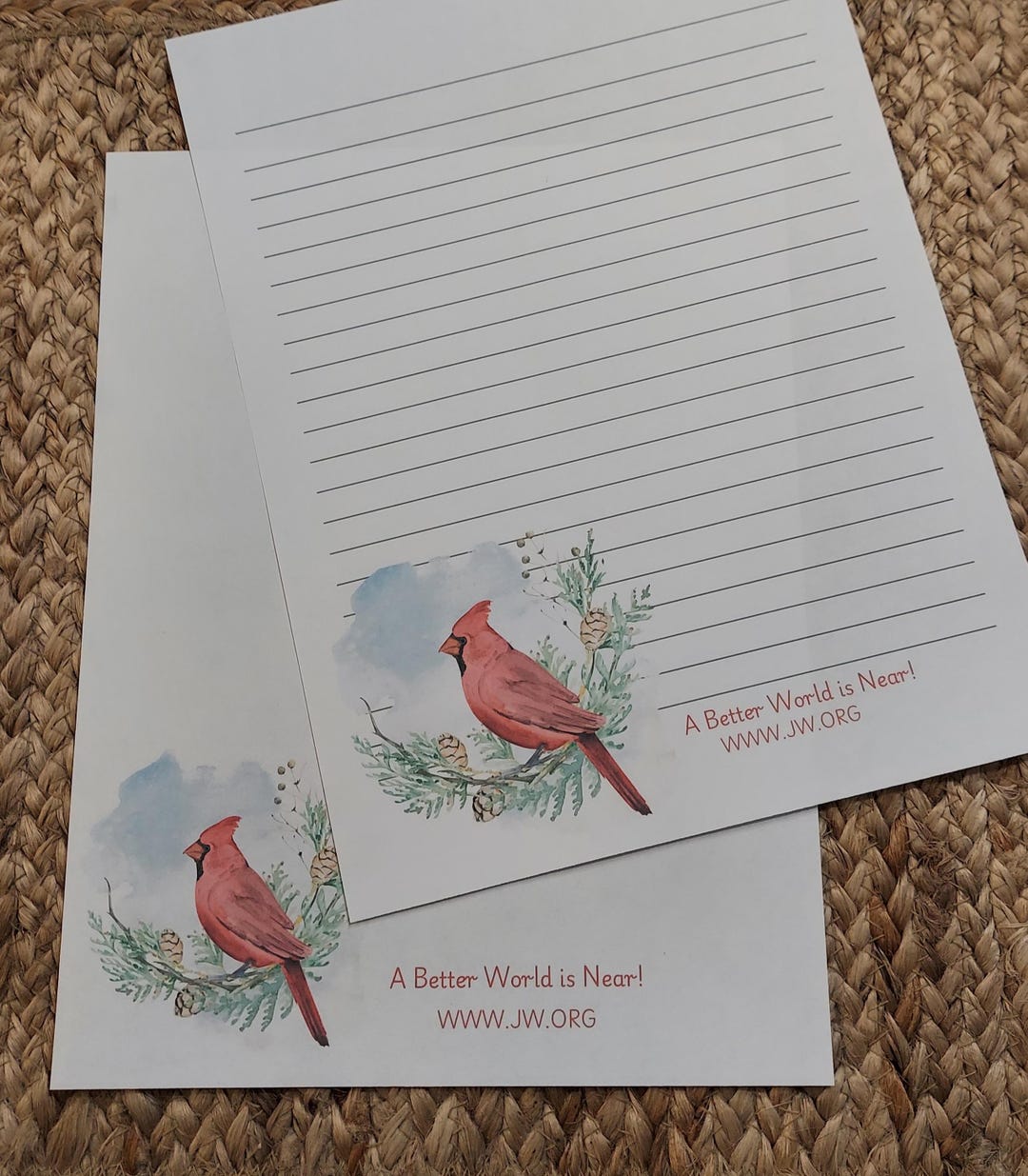 JW Stationary With Cardinal - Etsy