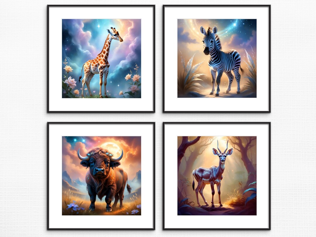 Sweet Baby Animal Posters: Nursery Wall Art, Kids Room Décor, Cute ...