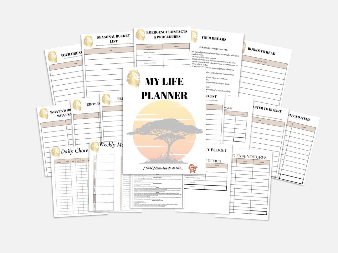 Life Planner: Ultimate Organizer - 2025 Productivity Planner for Busy ...