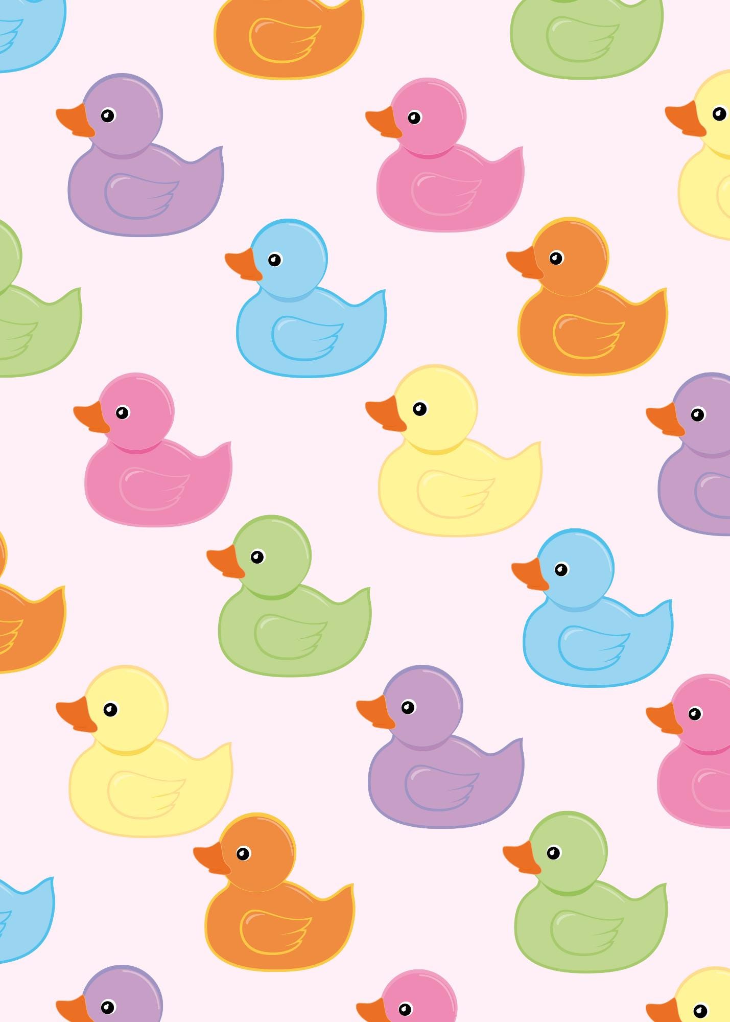 Rubber Ducky Birthday Invitation: Colorful Duck Theme - Etsy