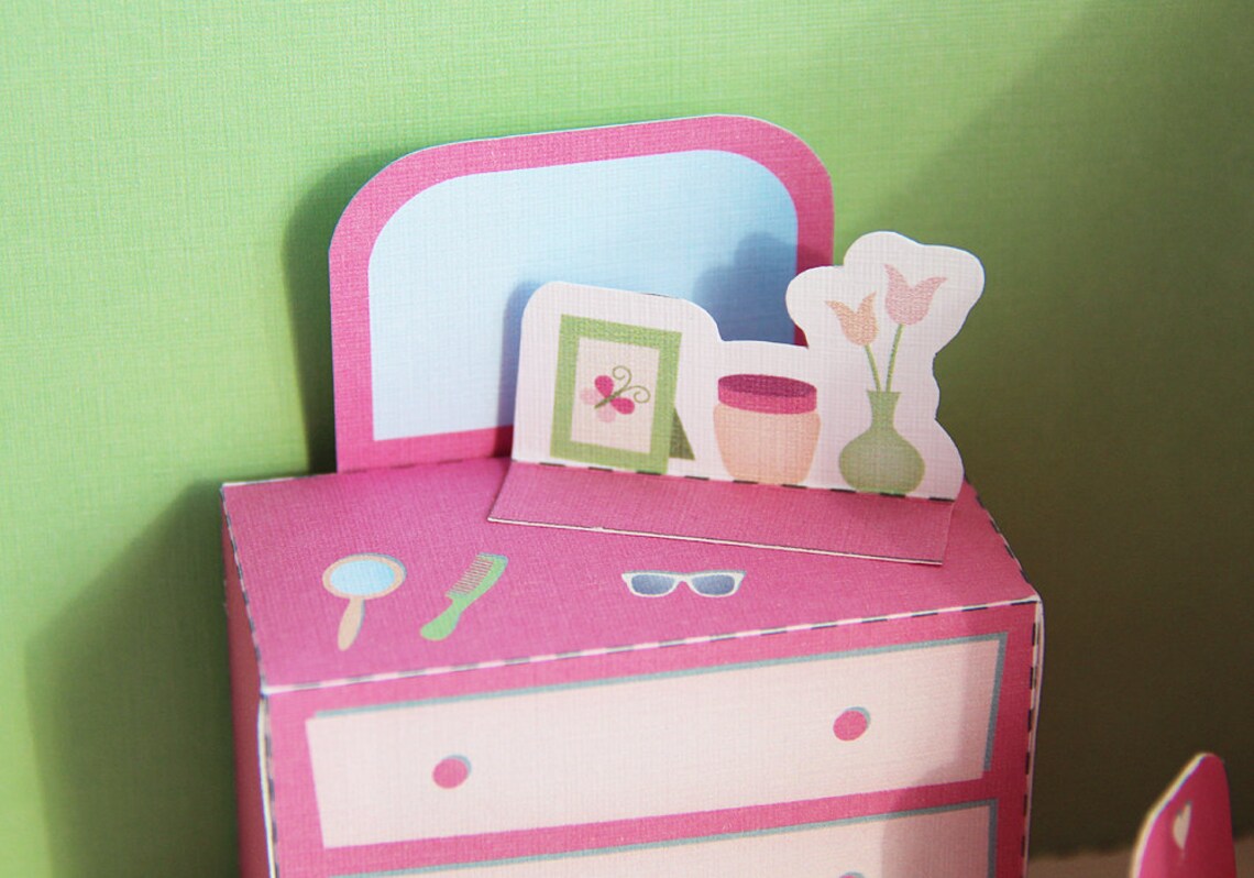 Craft Kits for Kids | Paper Bedroom | Digital Download | Gifts for Kids ...