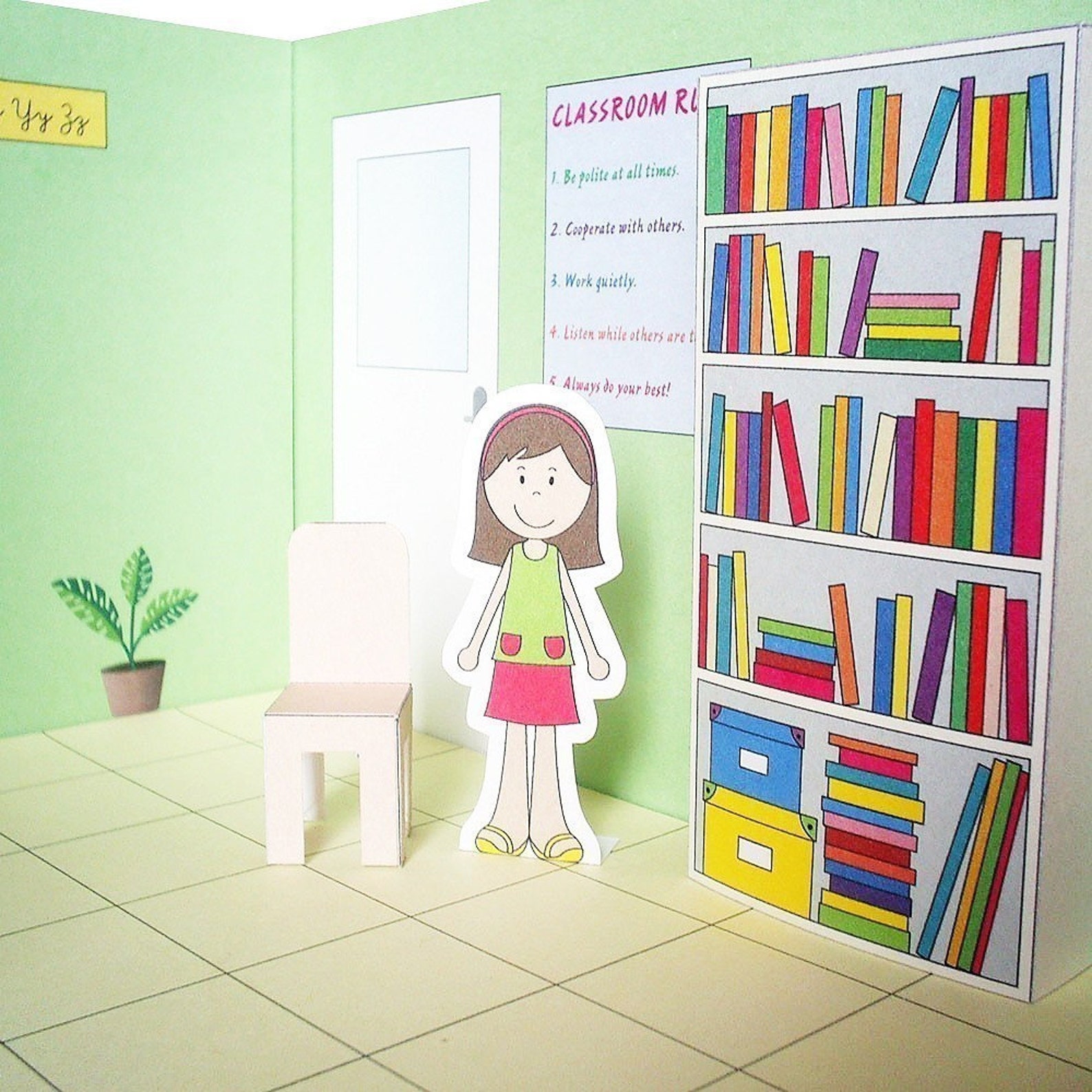 Printable Classroom PDF Paper Craft - Etsy UK