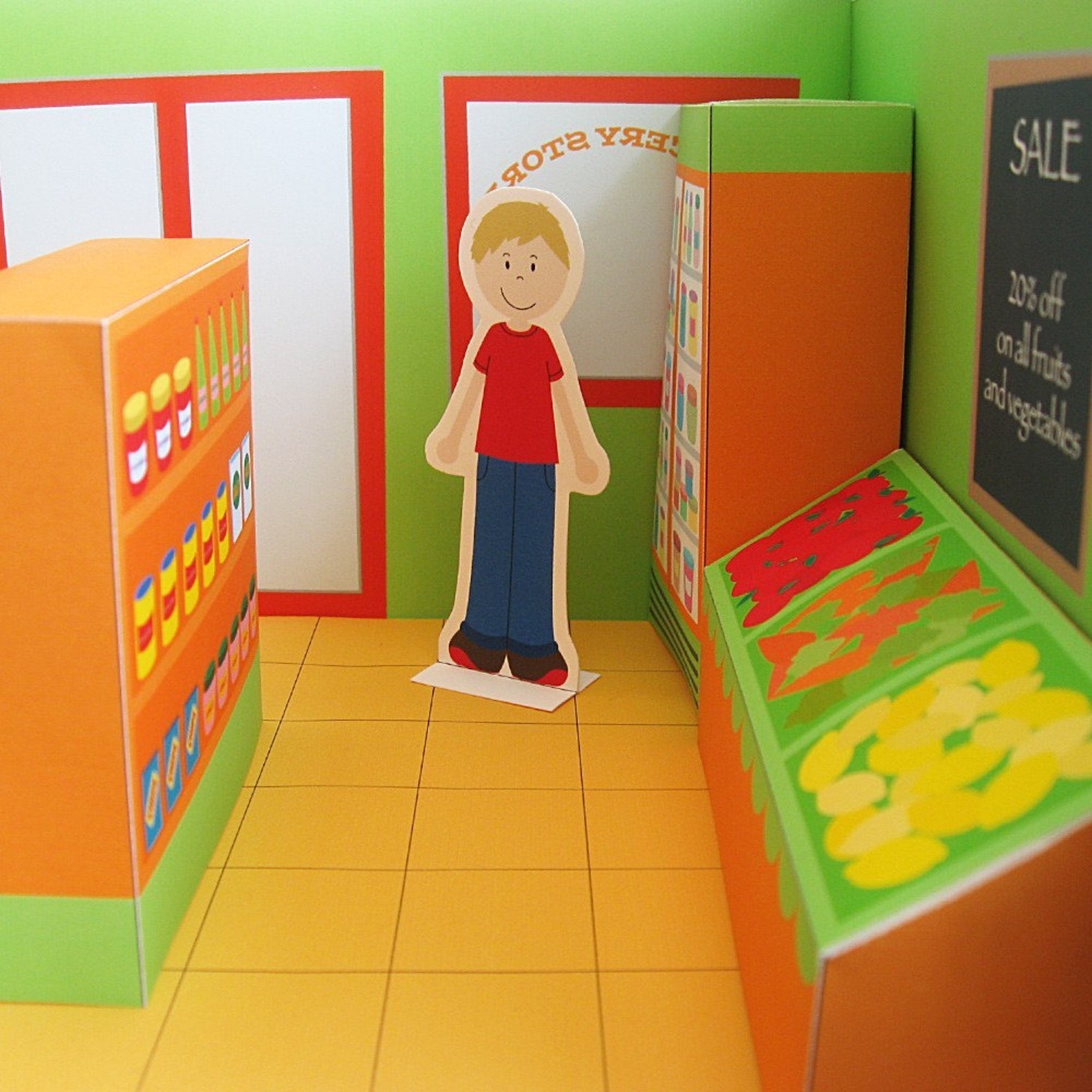 Craft Kits for Kids | Paper Grocery Store | Digital Download | Gifts ...