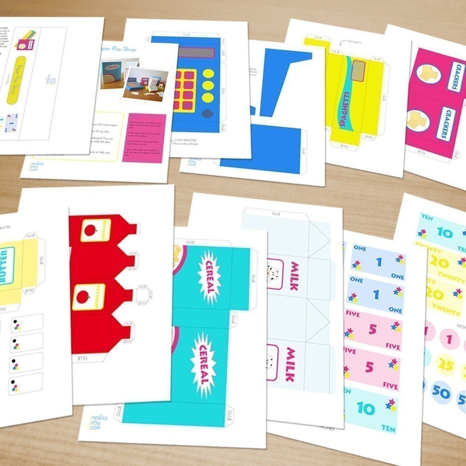 Printable Crafts for Kids | Paper Play Shop | Digital Download | Gifts ...