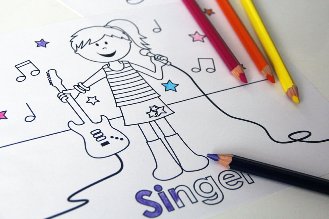 Printable Coloring Pages When I Grow Up - Etsy