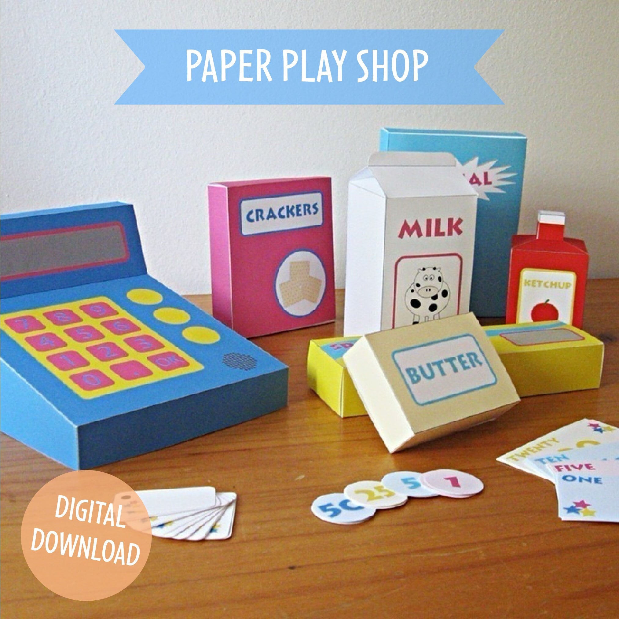 Printable Crafts for Kids | Paper Play Shop | Digital Download | Gifts ...