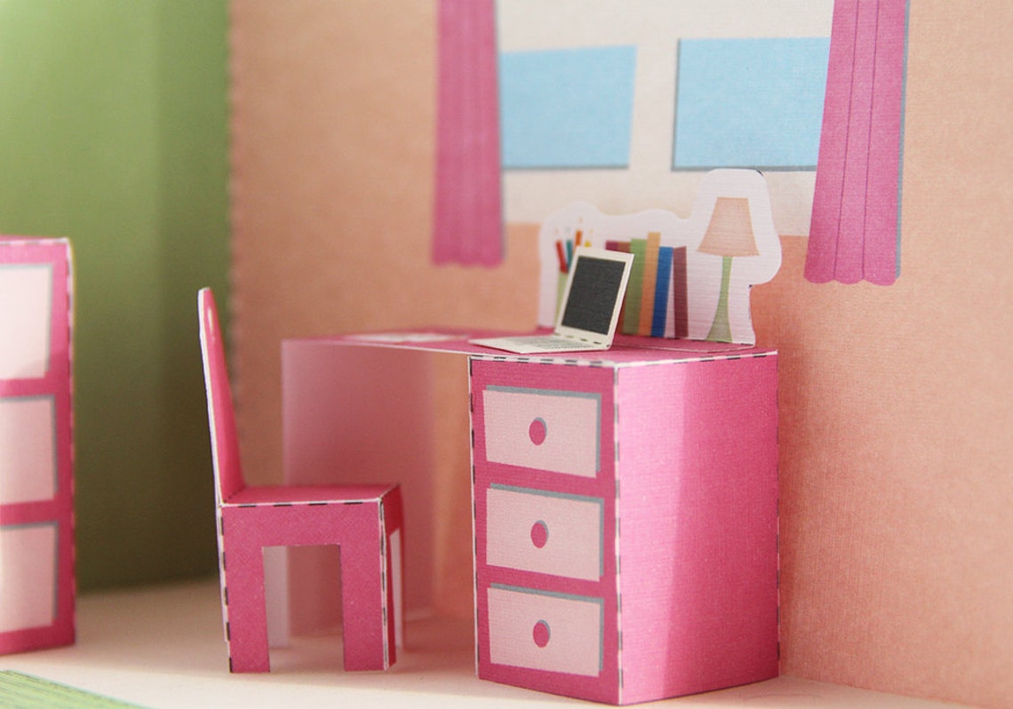 Craft Kits for Kids | Paper Bedroom | Digital Download | Gifts for Kids ...