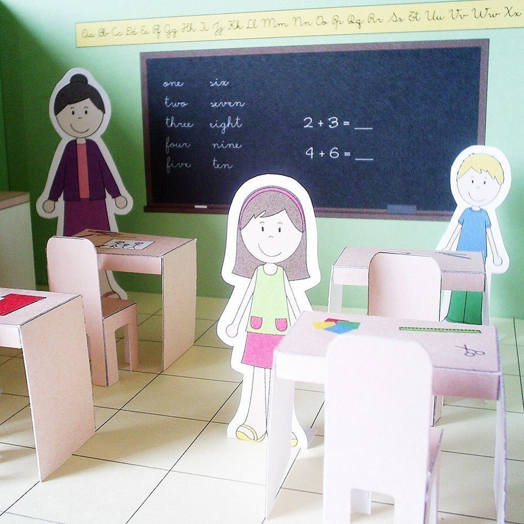 Printable Classroom PDF Paper Craft - Etsy UK