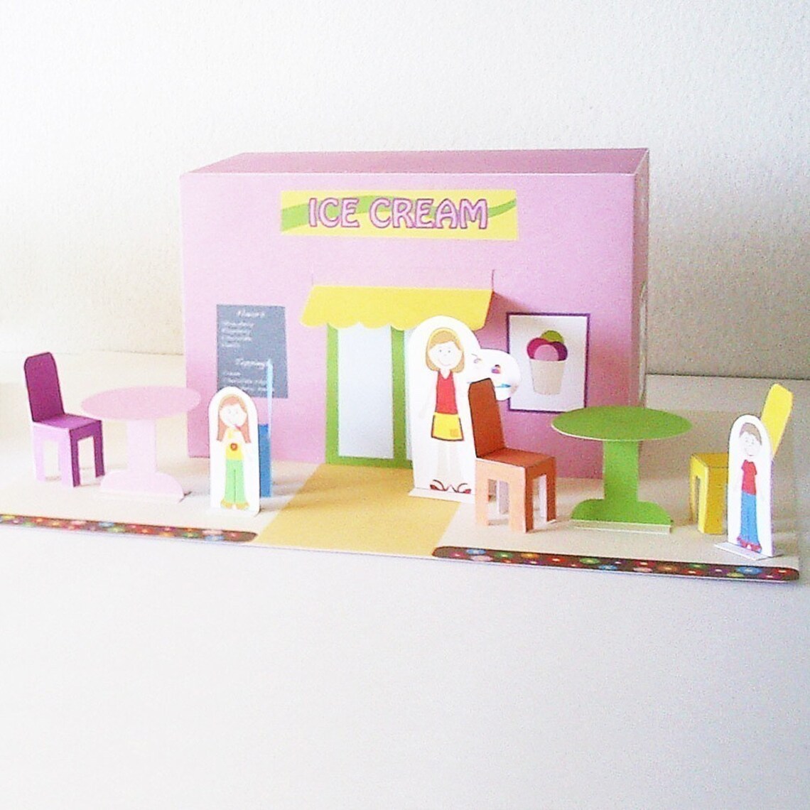 Printable Crafts for Kids | Papertown House and Ice Cream Shop ...