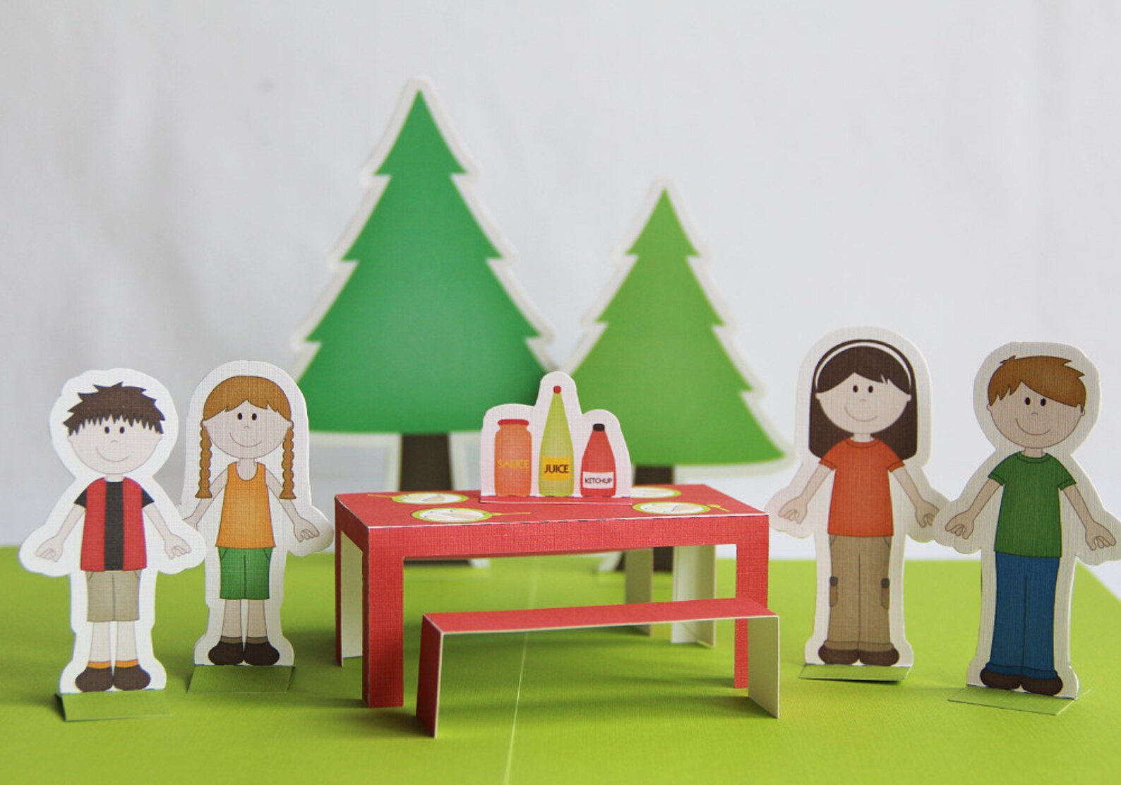 Craft Kits for Kids | Paper Camping Set | Digital Download | Gifts for ...