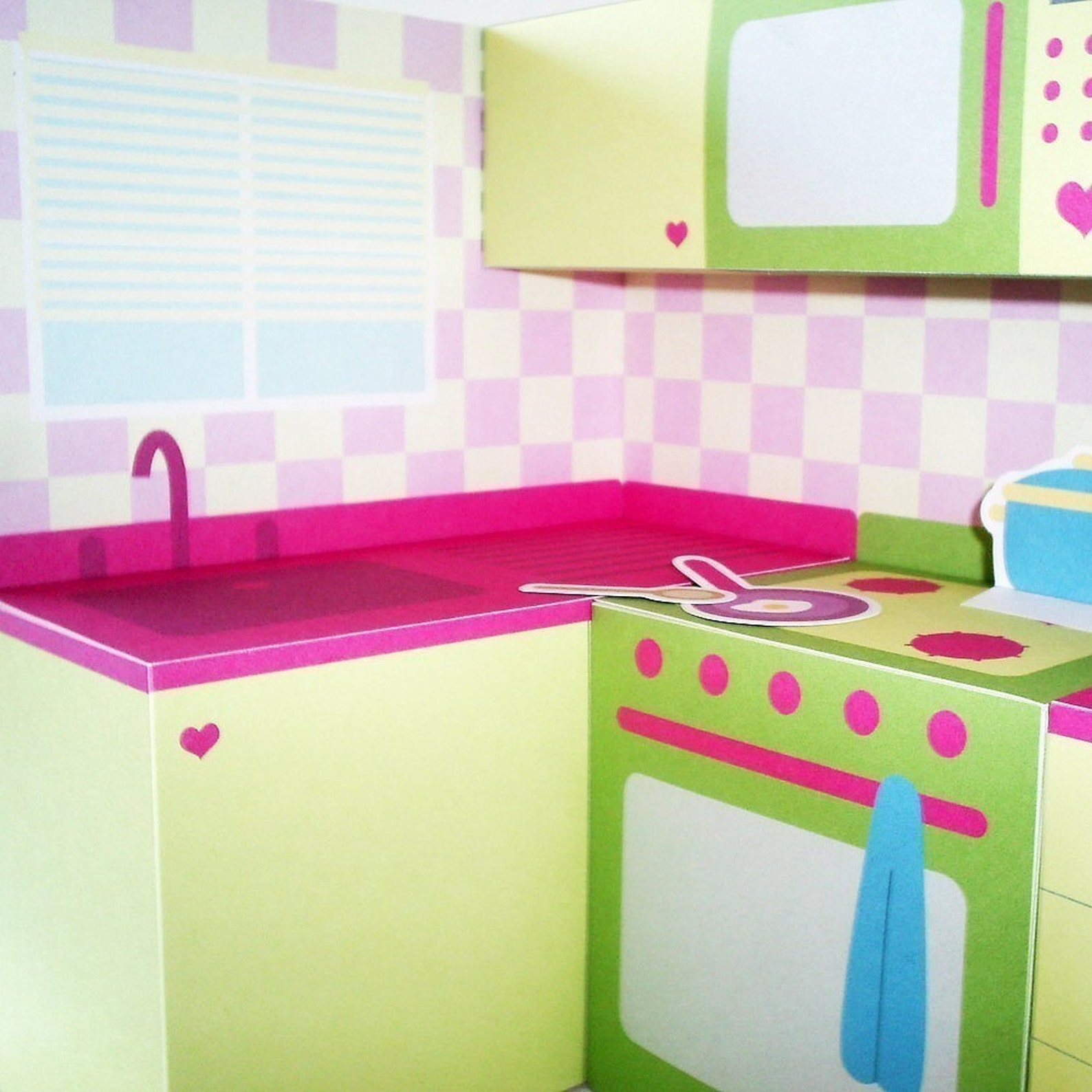 Printable Crafts for Kids | Paper Kitchen Set | Digital Download ...