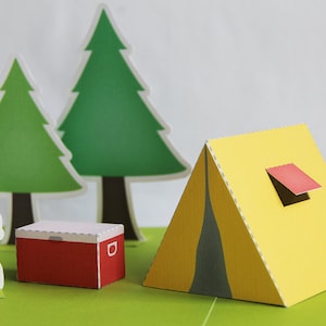 Craft Kits for Kids | Paper Camping Set | Digital Download | Gifts for ...