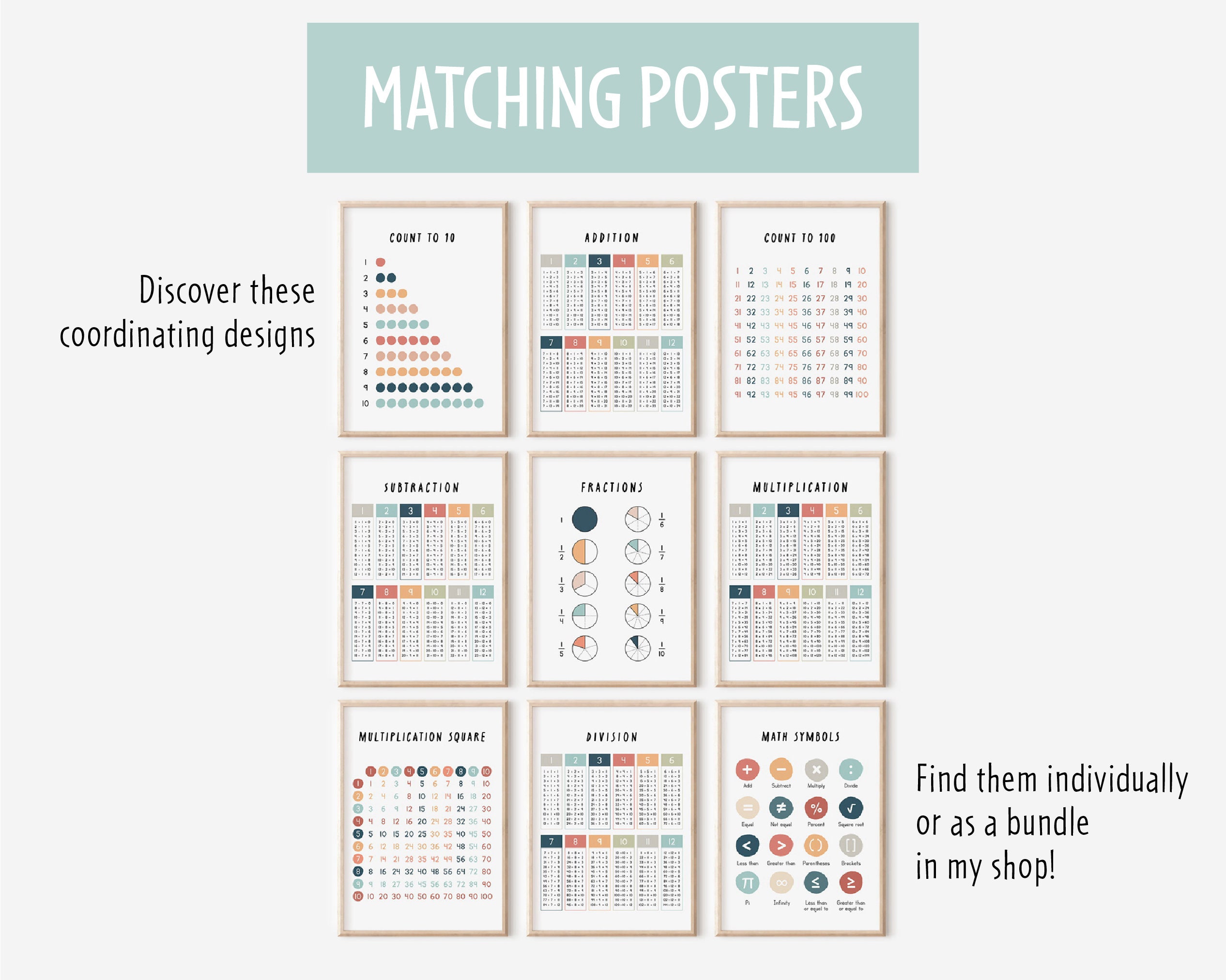 Numbers 1-100 | Printable Count to 100 Poster | Classroom Decor | Math ...