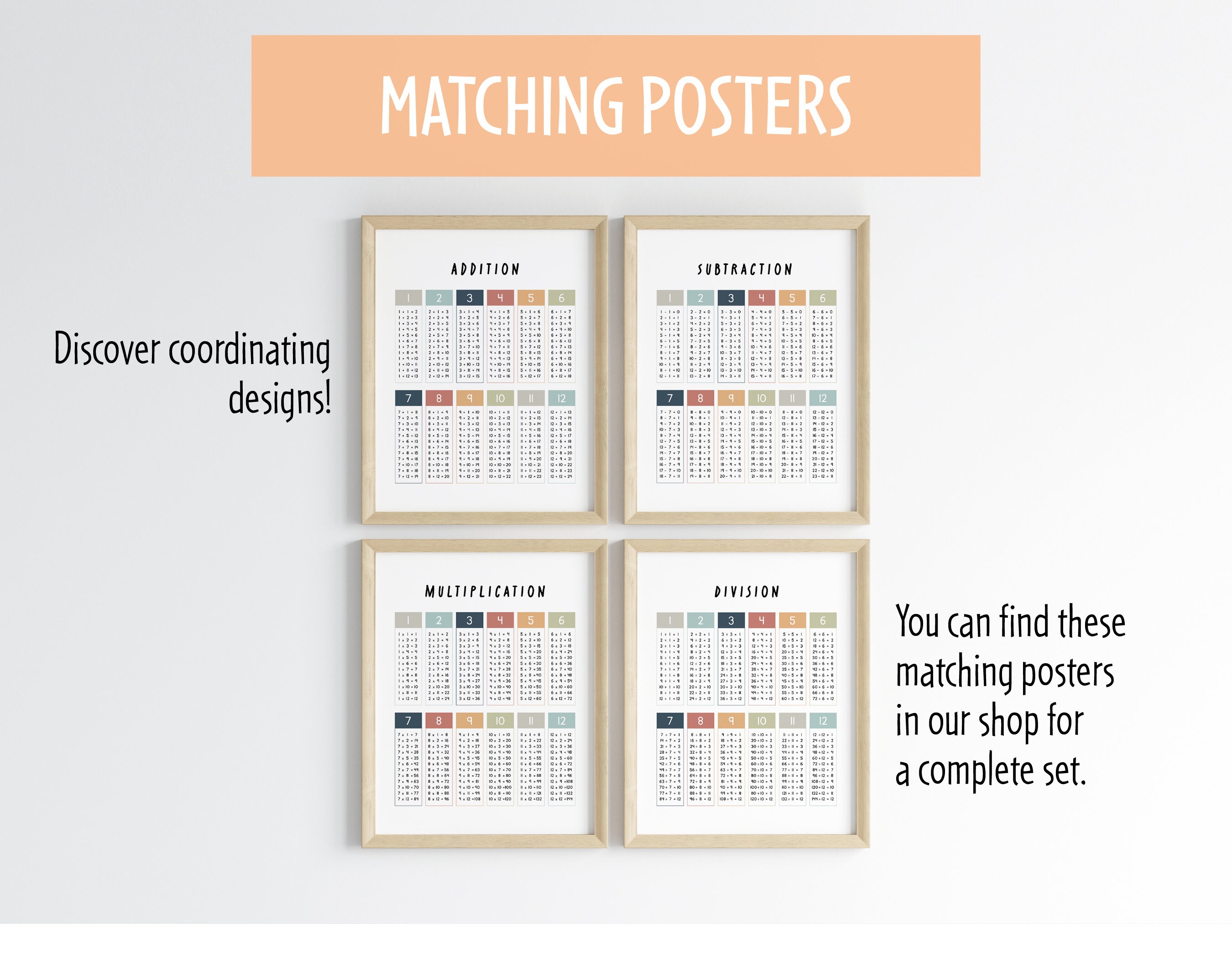 Division Chart | Printable Division Poster | Educational Classroom ...