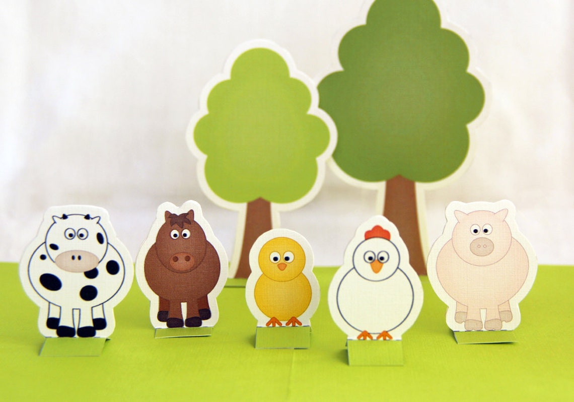 Printable Farm PDF Paper Craft - Etsy