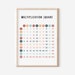 Multiplication Chart | Printable Multiplication Square Poster ...