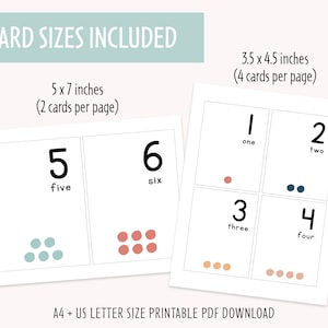 Montessori Preschool Math | Printable Count to 10 Flash Cards ...