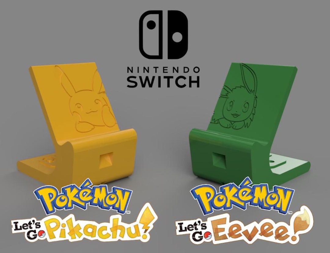 Pokemon Lets Go Pikachu/eevee! Switch Charging Stands! - Etsy