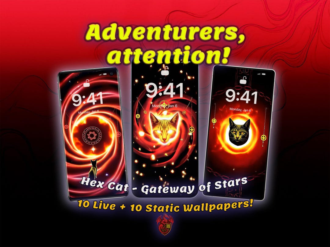 Live & Static Wallpapers | 10 Videos + 10 Images! Hex Cat – Gateway of ...