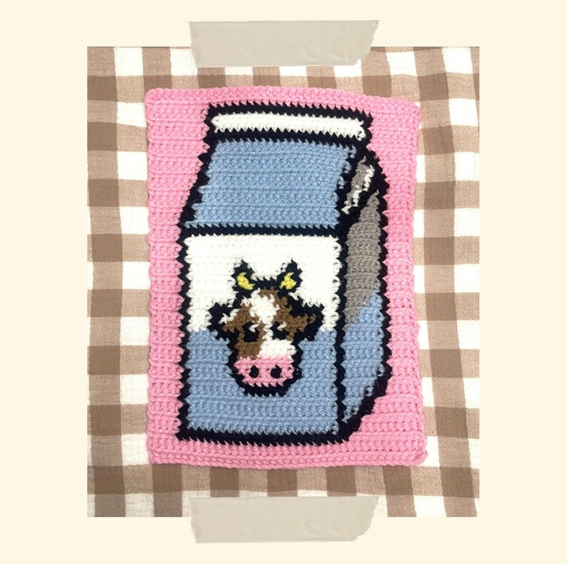 Milk Crochet Tapestry Pattern | Wall Decor Crochet Craft DIY | Wall ...