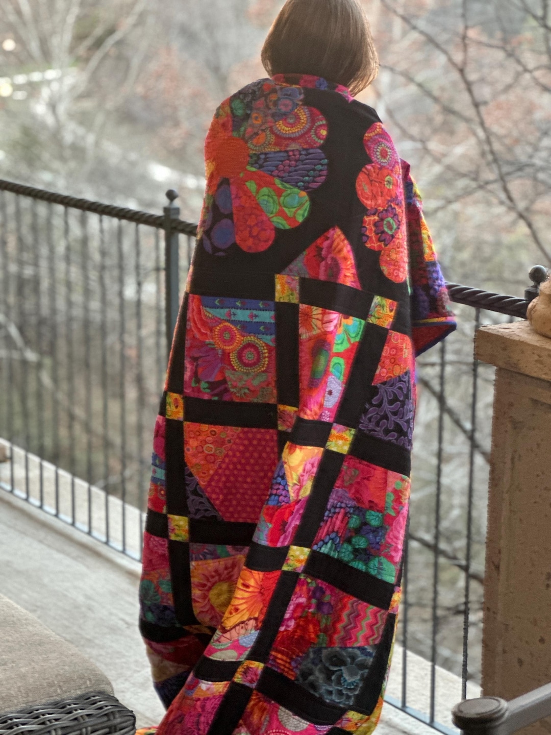 Organic Flowers, a Colorful Layer Cake Quilt Pattern, Perfect for Kaffe ...