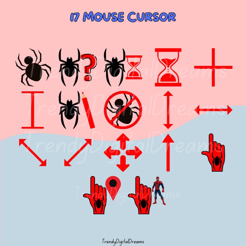 Spiderman Desktop Set Aesthetic Wallpapers, Desktop Icons, Mouse Cursor ...