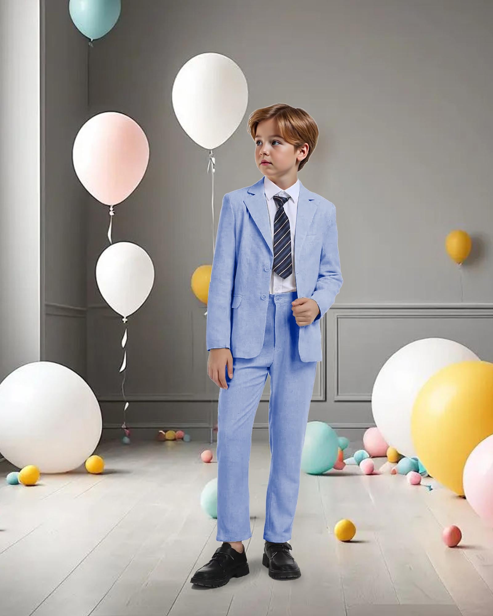 Boy Customized Linen Suits,church Dresses,boys Suit 3 Piece,slim Fit ...