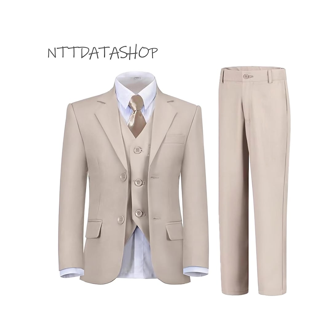 Boys Suits-boy3 Piece Set-slim Fit Suit Set-kids Dresswear-ring Bearer ...