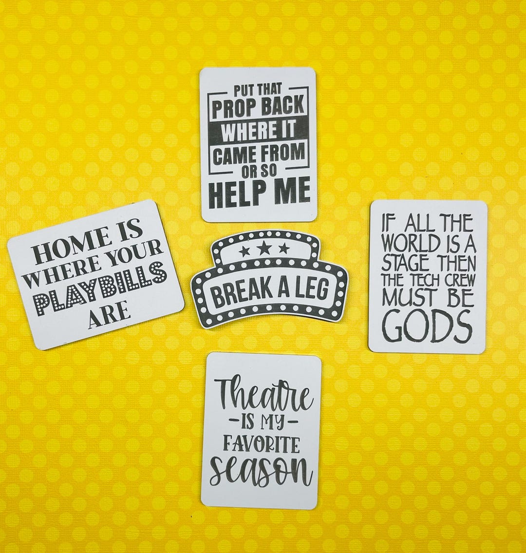 Theatre Themed Magnets (5 Varieties) - Etsy
