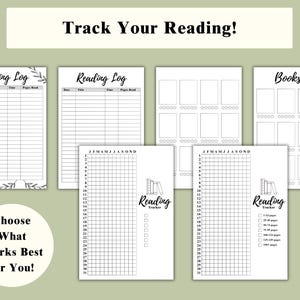 Digital Reading Journal Bundle for Goodnotes, Notability, Printing, and ...