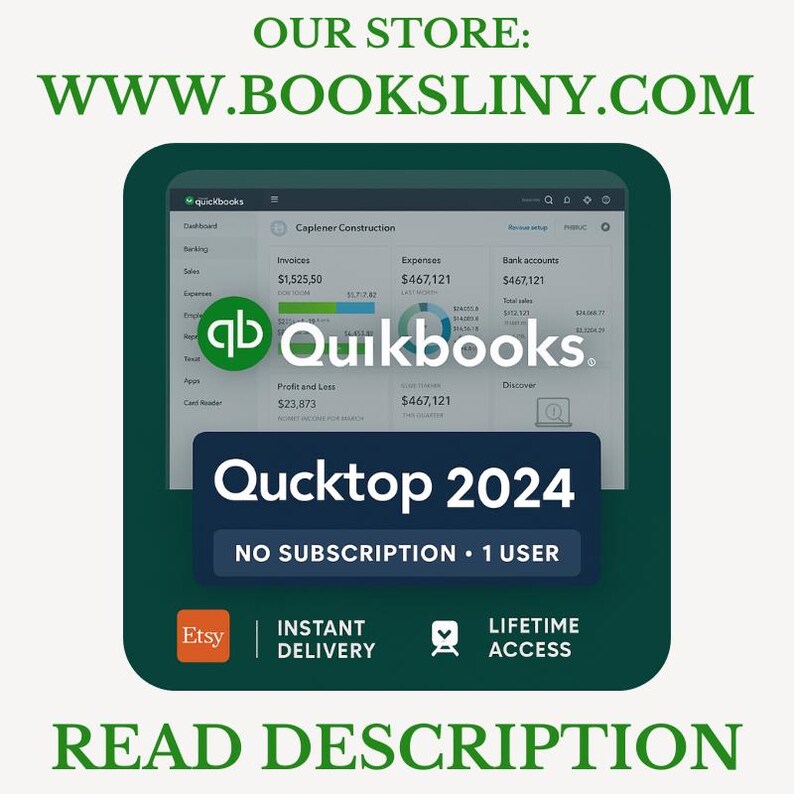 Quickbooks 2024 Pro License Key – Instant Delivery | Lifetime Activation - Etsy