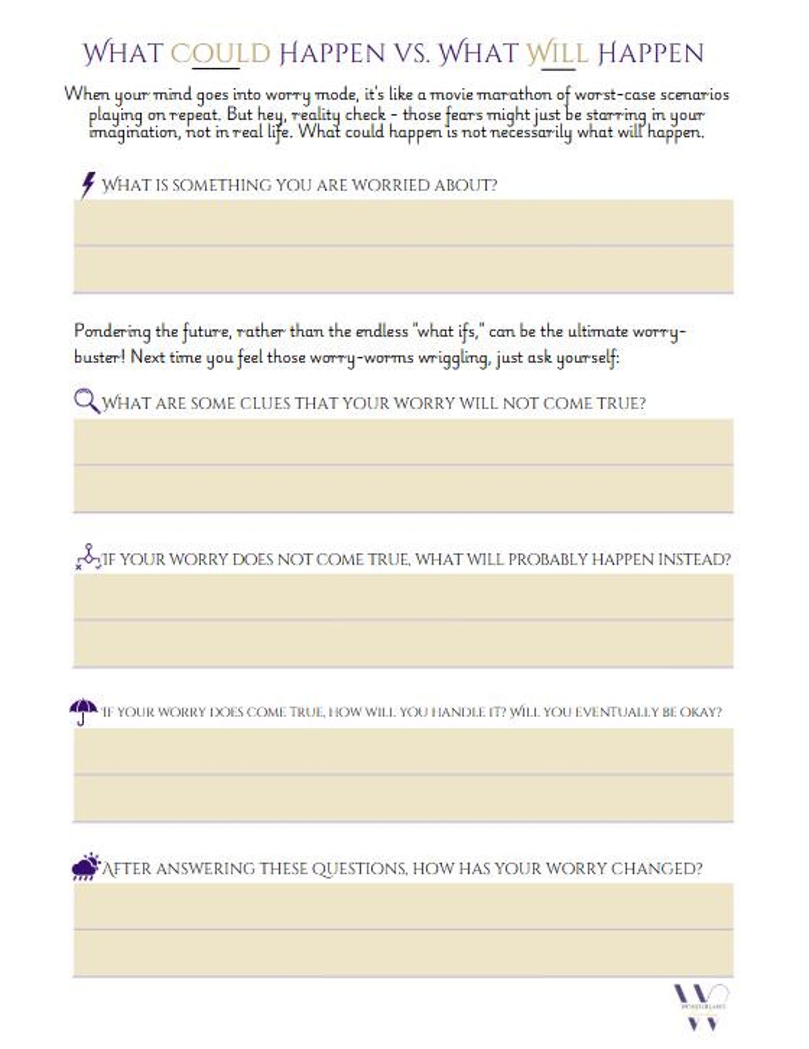 Thought Diffusion Workbook - Etsy