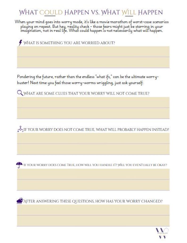 Thought Diffusion Workbook - Etsy