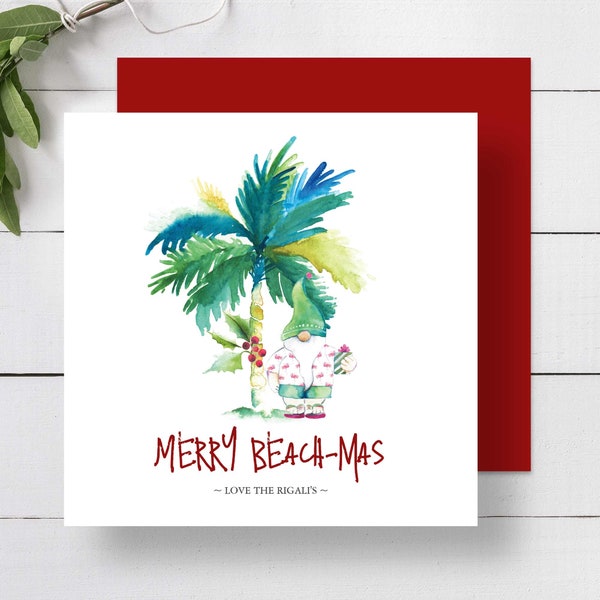 Tropical Christmas Card - Etsy