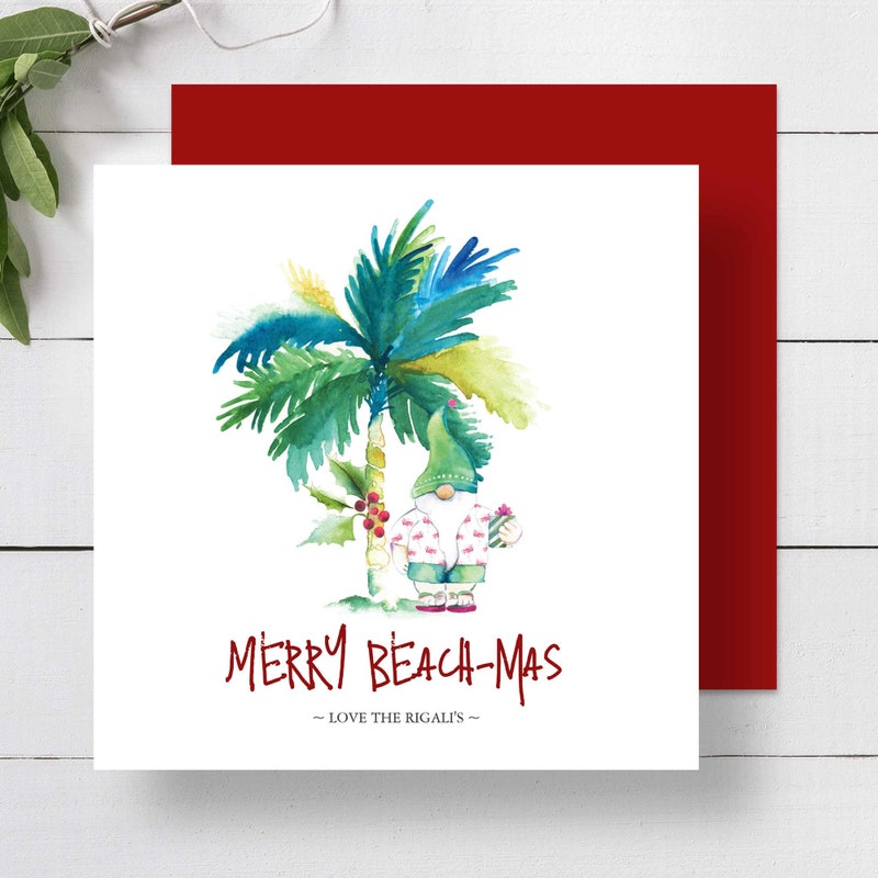 Tropical Christmas Card - Etsy