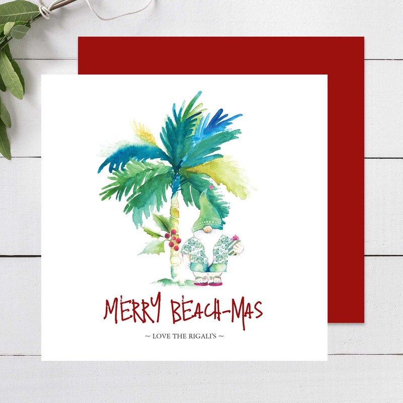 Tropical Christmas Card - Etsy